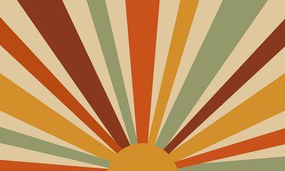Retro groovy background abstract colourful Vector Image