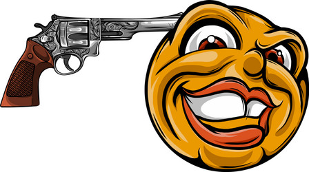 Pointing right emoticon Royalty Free Vector Image