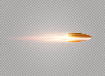 Flying bullet Royalty Free Vector Image - VectorStock