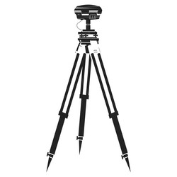 Geodetic measuring equipment engineering Vector Image