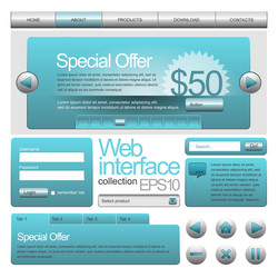 Gray website template 960 grid Royalty Free Vector Image