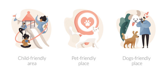 Inclusive public places abstract concept Vector Image