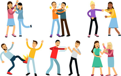 Hair Pulling Angry Vector Images (63)