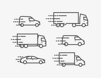 Shipping transportation logo or label cargo Vector Image