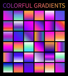 Colorful gradients screen gradient covers Vector Image