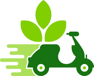 Green delivery logo icon design Royalty Free Vector Image