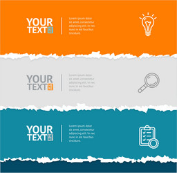 Torn paper background with space for text Vector Image