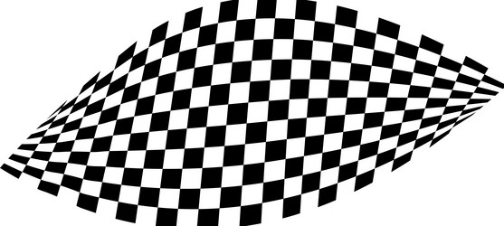 Checkered flag signaling on the race track Vector Image
