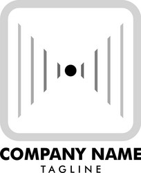 Roller shutter door logo icon template Royalty Free Vector