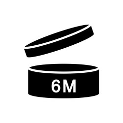 24 months icon period after opening symbol Vector Image