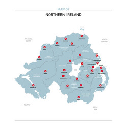 Outline Map of Northern Ireland Vector Images (over 460)