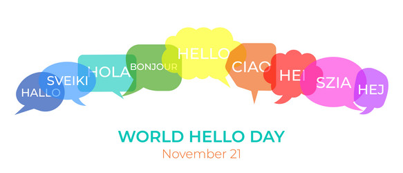 World Hello Day Vector Images (over 390)
