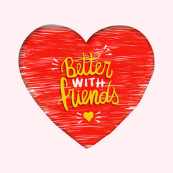 Best Friends Heart Vector Images (over 2,500)
