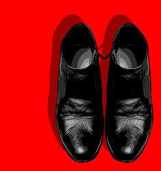 Of a pair womens work shoes Royalty Free Vector Image