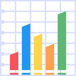 Column chart Royalty Free Vector Image - VectorStock