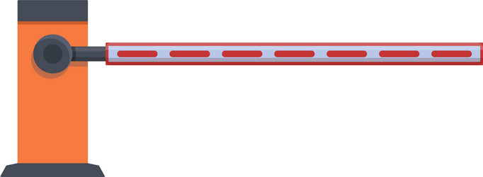 Red white road barrier icon cartoon style Vector Image