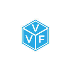 Vvf letter technology logo design on white Vector Image