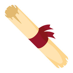 Golden antique papyrus roll Royalty Free Vector Image