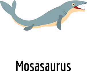 Mosasaurus cartoon Royalty Free Vector Image - VectorStock