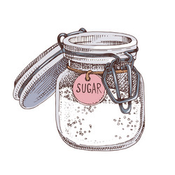 Sugar addiction concept ingredient with high Vector Image