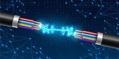 Creative of electric glowing Royalty Free Vector Image