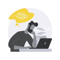 Emotional burnout abstract concept Royalty Free Vector Image