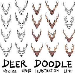 Dear Outline Vector Images (over 110)