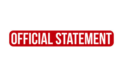 Red official statement rubber stamp seal Vector Image