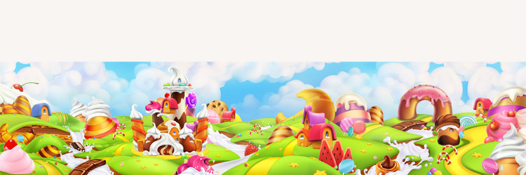 Sweet landscape background Royalty Free Vector Image