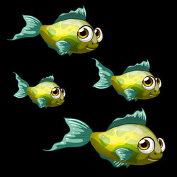 Four Fish Vector Images (over 610)
