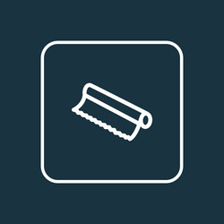 Tin foil icon line symbol premium quality Vector Image