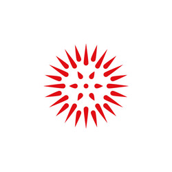 Virus logo design Royalty Free Vector Image - VectorStock