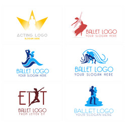 Arts music school entertainment logo design Vector Image