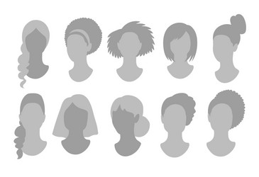Generic Profile Female Vector Images (over 1,000)