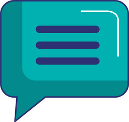 Speech bubble isolated icon Royalty Free Vector Image