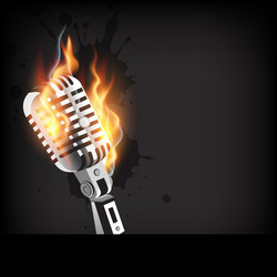 Flaming Microphone Vector Images (over 1,400)