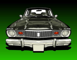 Classic car template for graphic design Royalty Free Vector