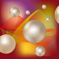 Colorful chaotic balls on a color background Vector Image