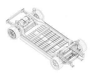 Electric Car Blueprint Drawing Vector Images (over 310)