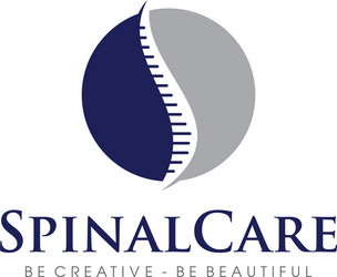 Spinal care logo design Royalty Free Vector Image