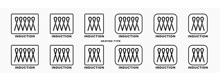 Symbols induction Royalty Free Vector Image - VectorStock