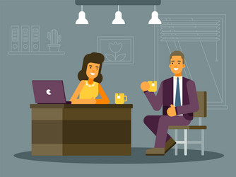 Job interview Royalty Free Vector Image - VectorStock