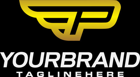 Ps logo monogram isolated with shield and crown Vector Image