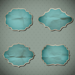 Retro crumpled frames Royalty Free Vector Image