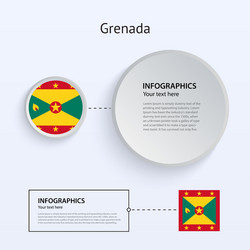 Flags of grenada collection of grenada Royalty Free Vector