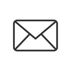 Mail outline icon Royalty Free Vector Image - VectorStock