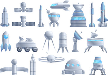 Ultrasound machine icons set cartoon probe Vector Image