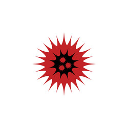 Virus logo design Royalty Free Vector Image - VectorStock