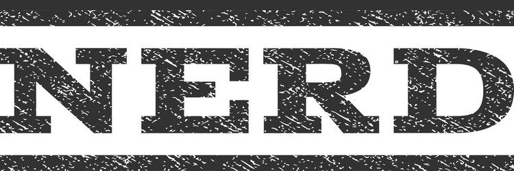 Nerd watermark stamp Royalty Free Vector Image