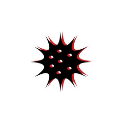Virus logo design Royalty Free Vector Image - VectorStock
